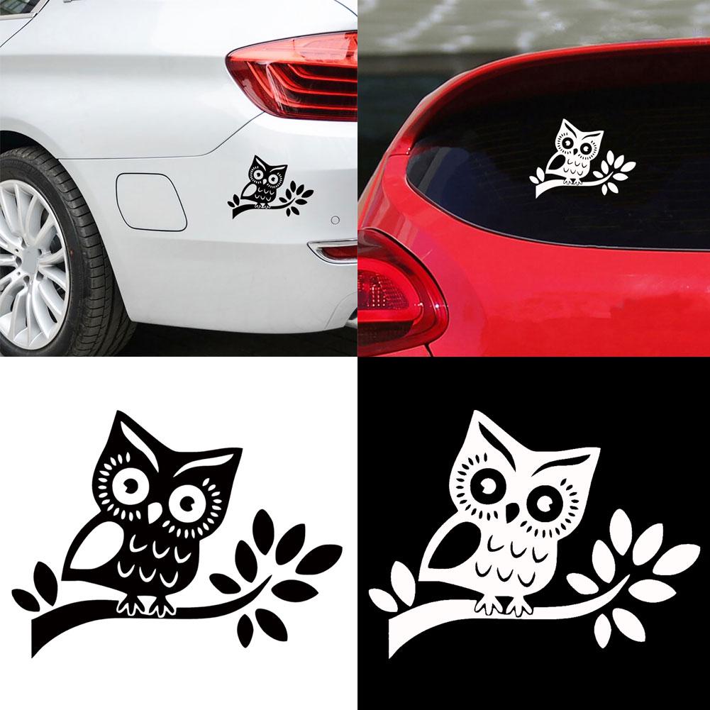 Buy Stylish Lovely Owl Branch Car Vehicle Body Window Reflective Decals ...