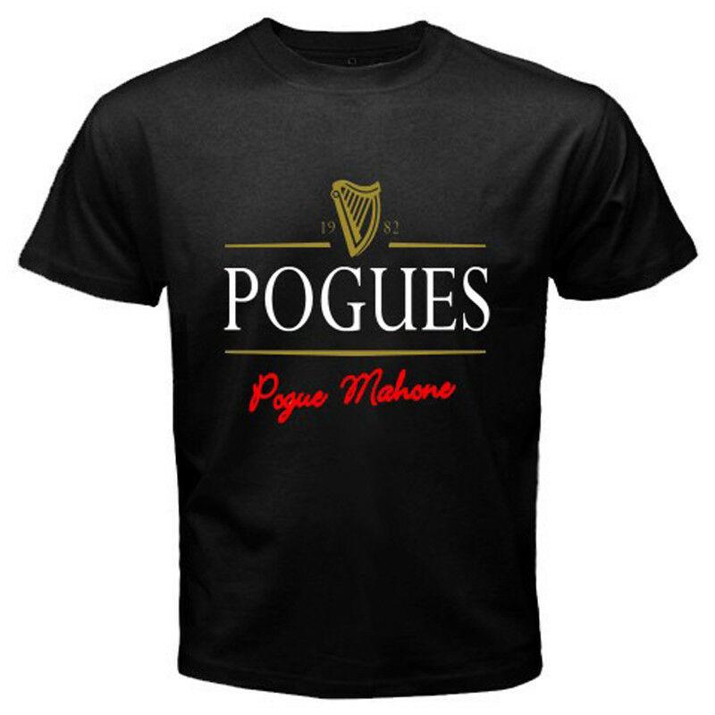 The Pogues Unique Logo Punk Irish Rock T -Shirts Men Short O -Neck Tee ...