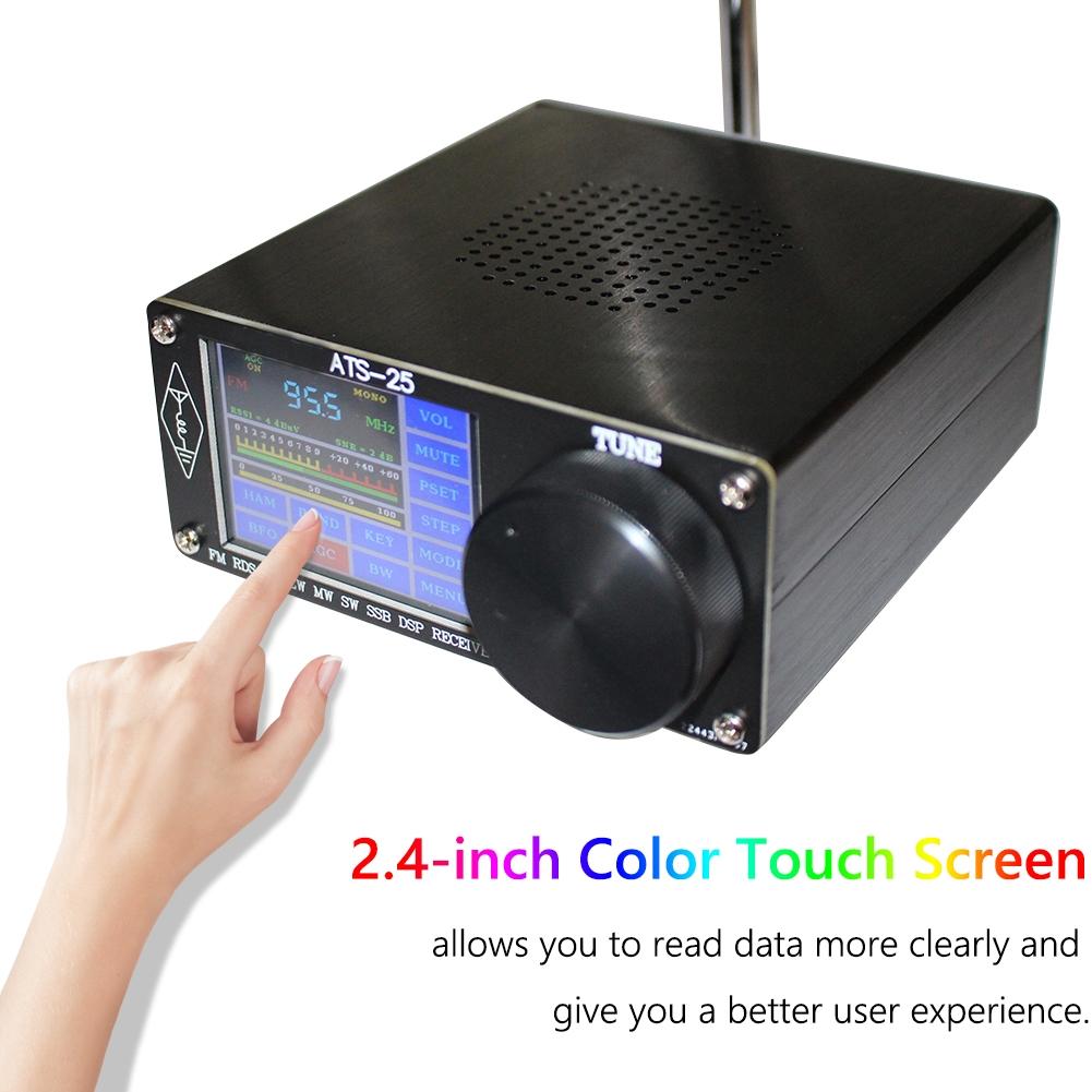 Buy Si4732 ATS-25 2.4-Inch Touch Screen Full-Band Radio Receiver DSP ...