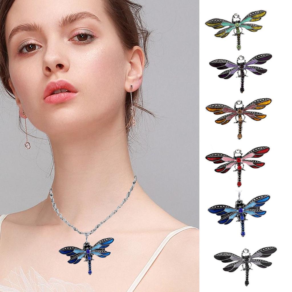 Buy Vintage Simulation Crystal Necklace Pendant Female Fashion Jewelry ...