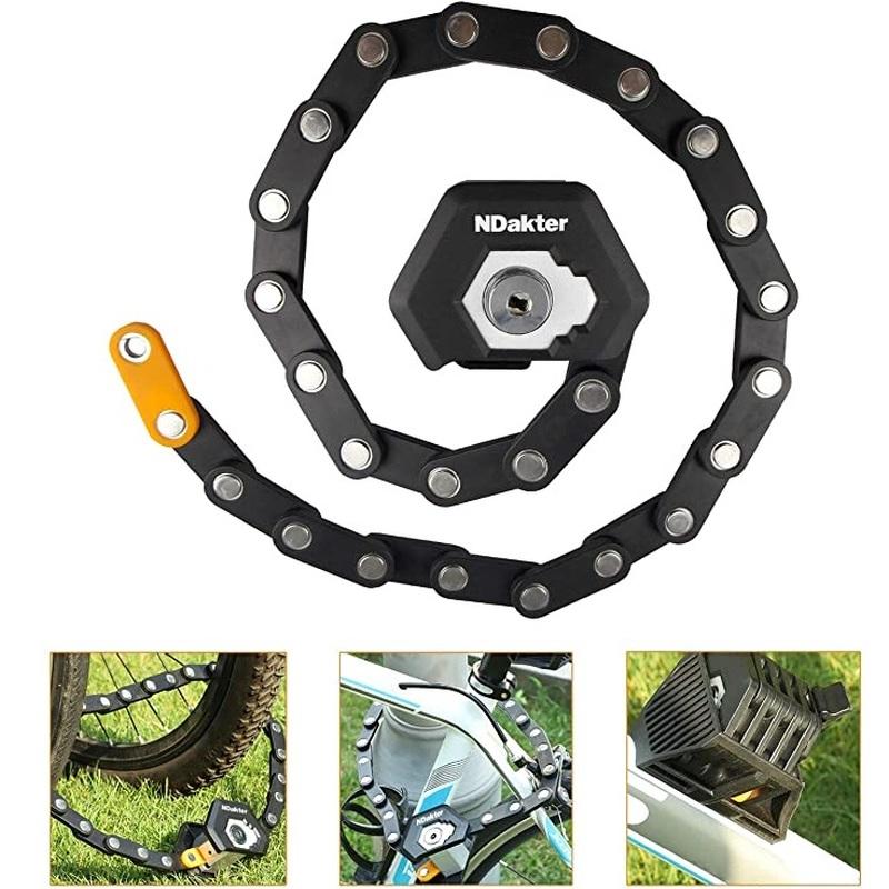 Buy 85cm West Biking Folding Bike Lock Bike Chain Lock Bicycle Foldable ...
