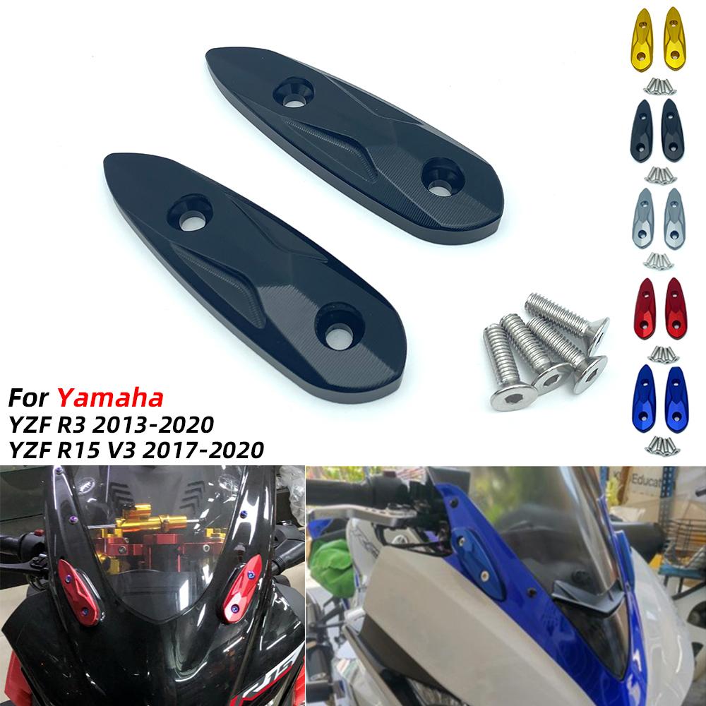 Cheap REALZION Motorcycle Windshield Mirror Hole Cap Cover Driven ...