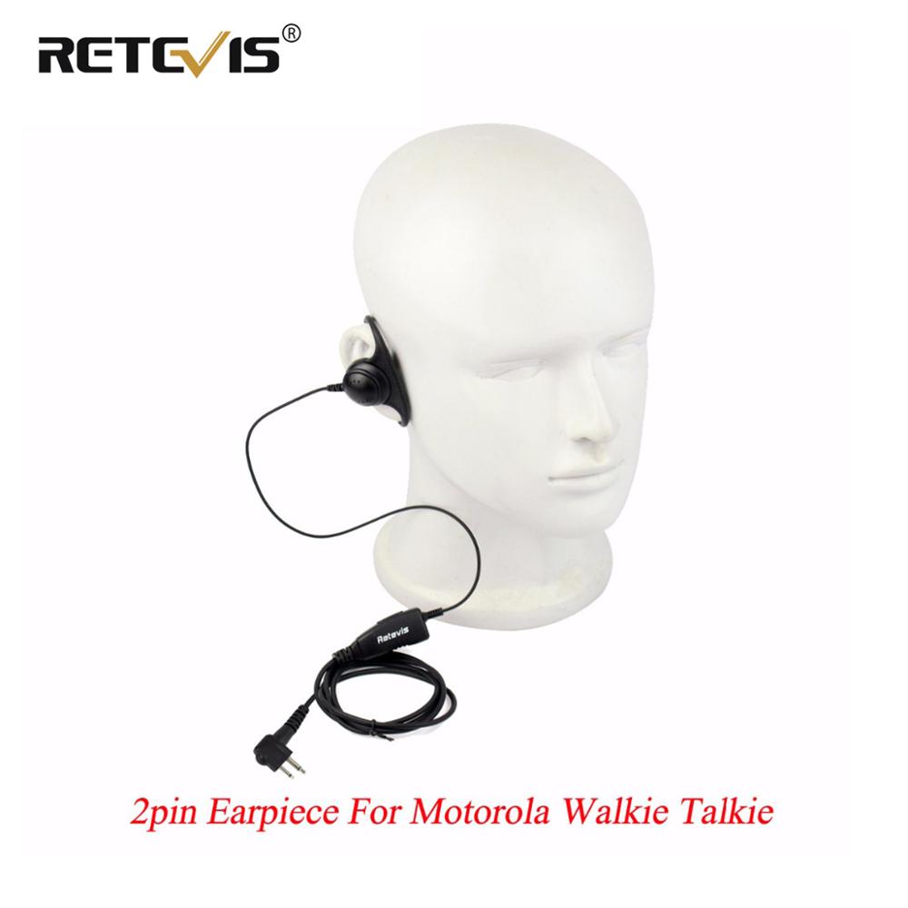 Buy D Shape Soft Ear Hook Earpiece Ptt Mic Headset Headphone For ...
