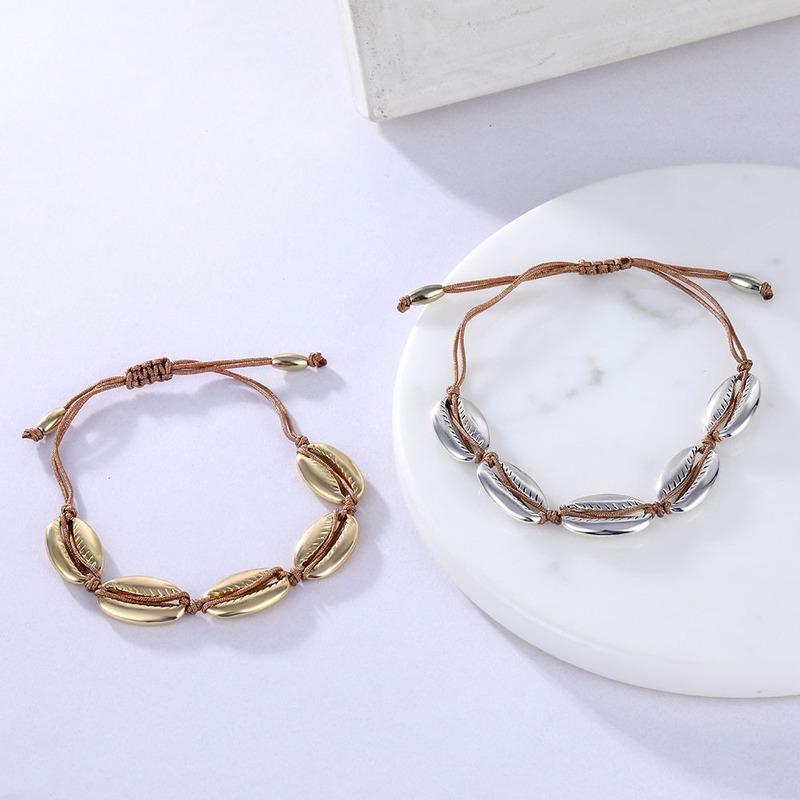Cheap Vintage Gold Silver Shell Bracelet for Women Bohemian Vintage ...