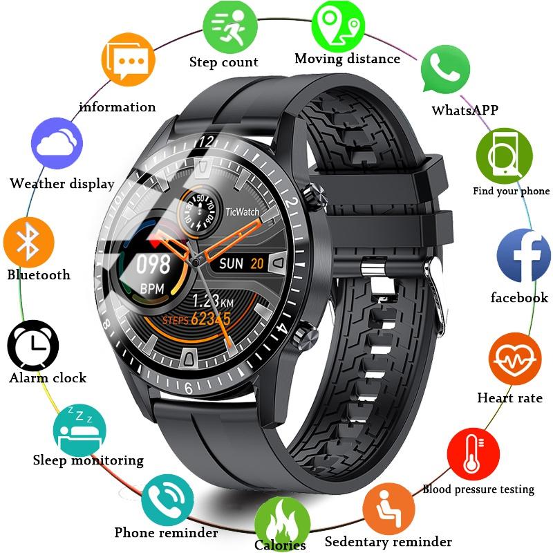 Buy New Smart Watch Men Full Touch Round Screen Bluetooth Phone Call ...