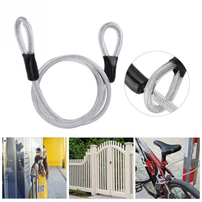 Buy 120cm Lengthen Durable Steel Wire Rope Security Cable with Sealed ...