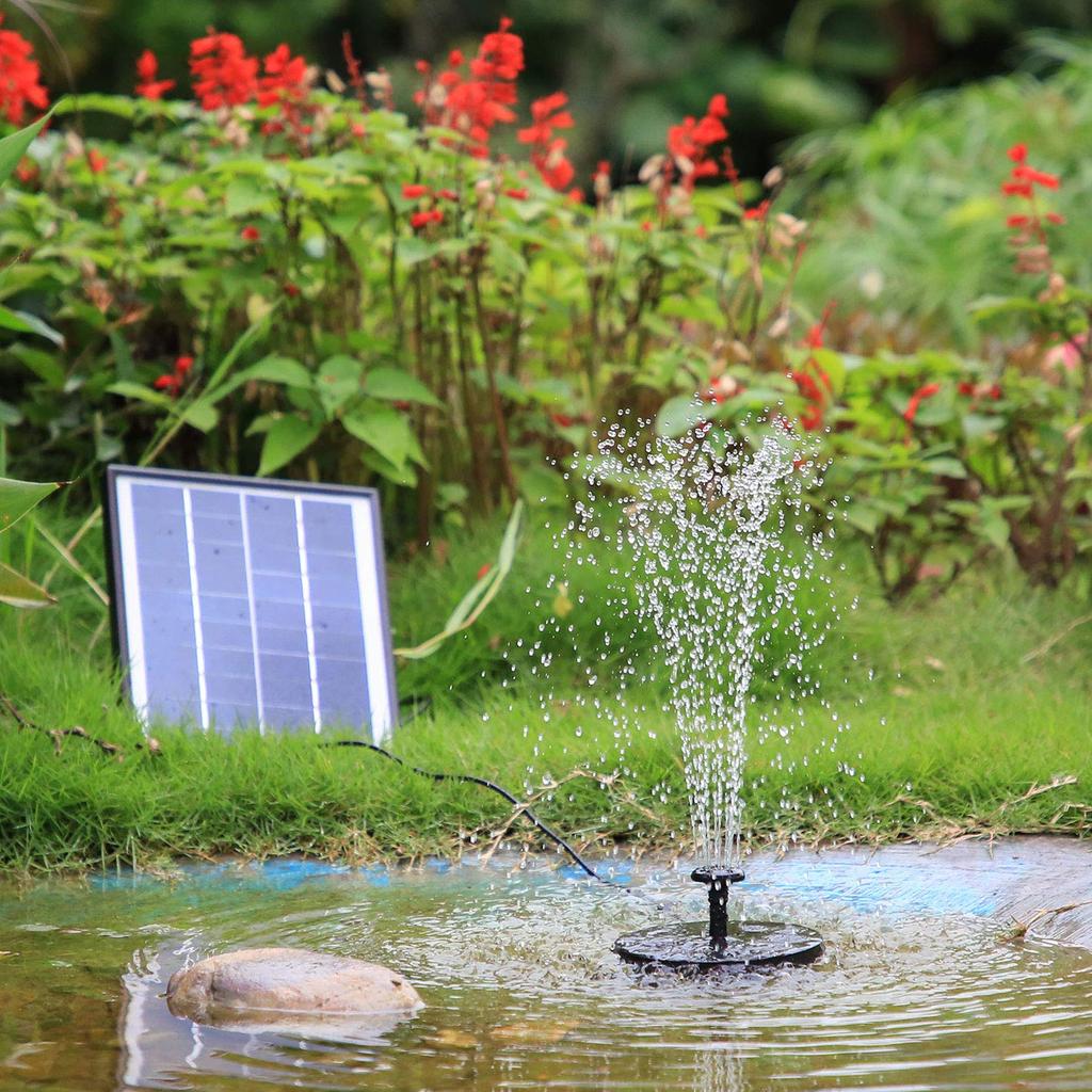 Buy Solar Fountain Pump, Floating Solar Water Fountain Pump with 6 ...