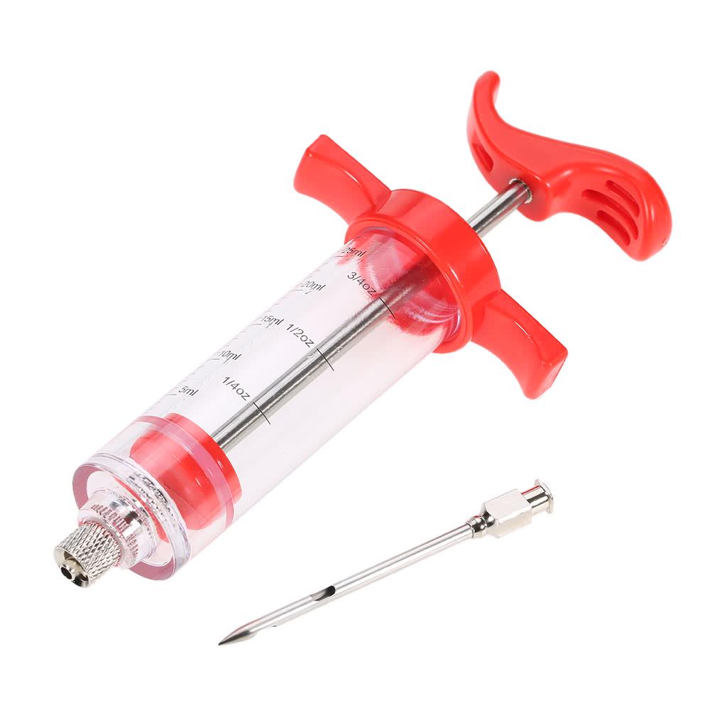 Buy Sauce Marinade Seasoning Injector Tool Turkey Syringe 30ml at ...