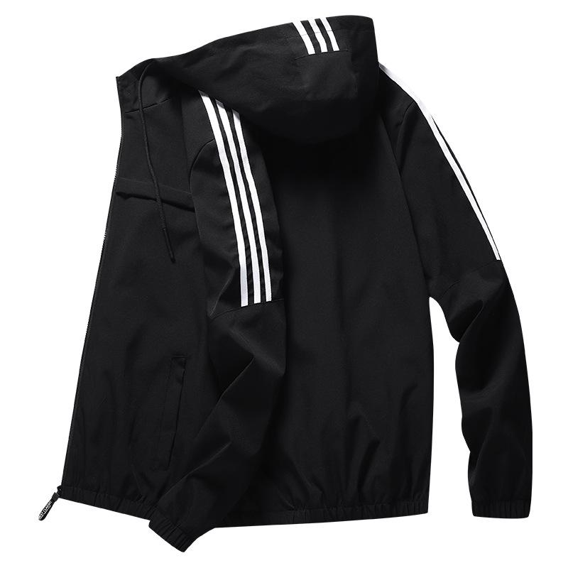 Buy Spring And Autumn Hooded Slim Fit Autumn Jacket Casual Sports Coat ...