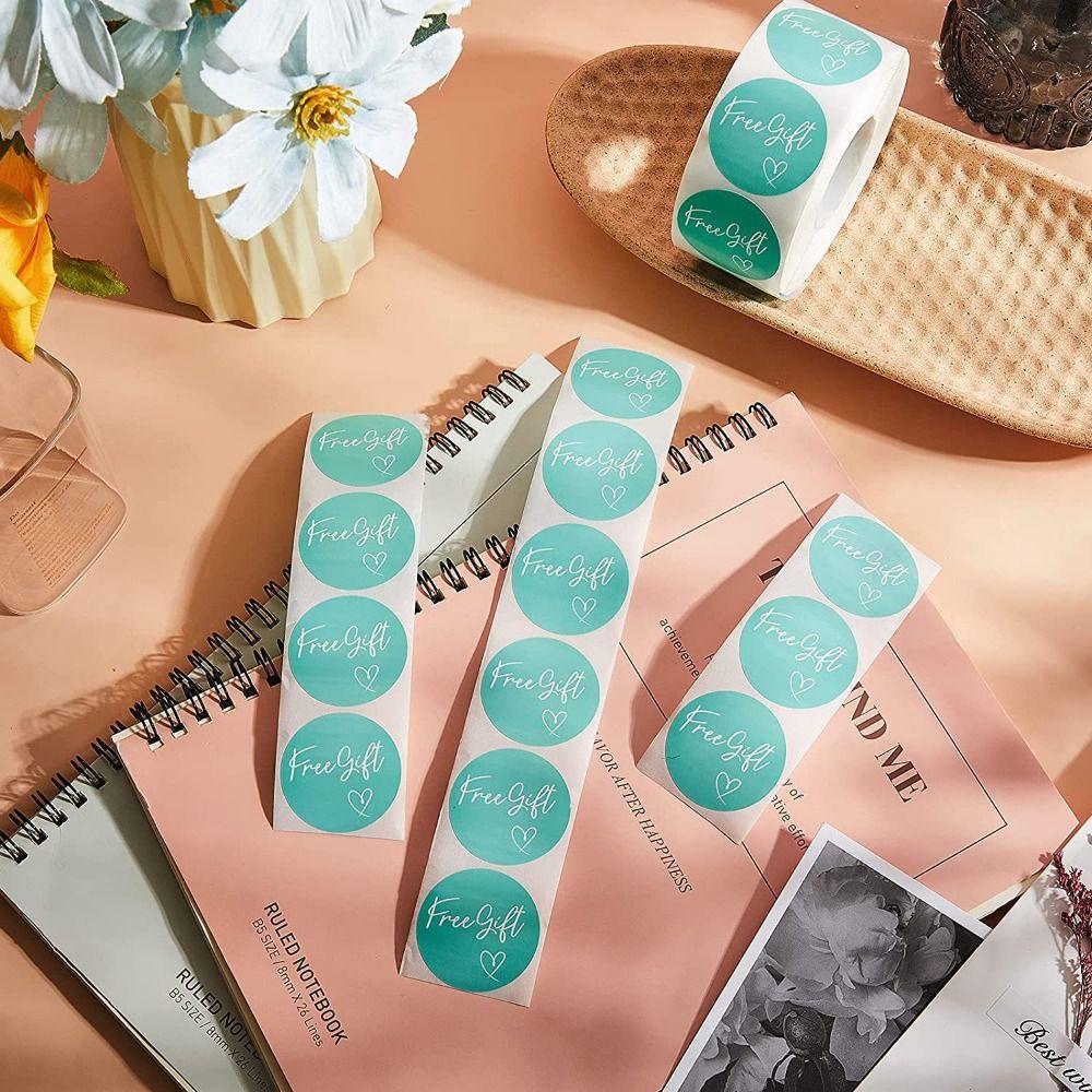 2 Rolls Blue Customer Appreciation Stickers Round Labels Self-Adhesive ...