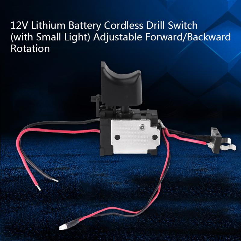Buy 12V Lithium Battery Cordless Drill Speed Control Trigger Switch ...