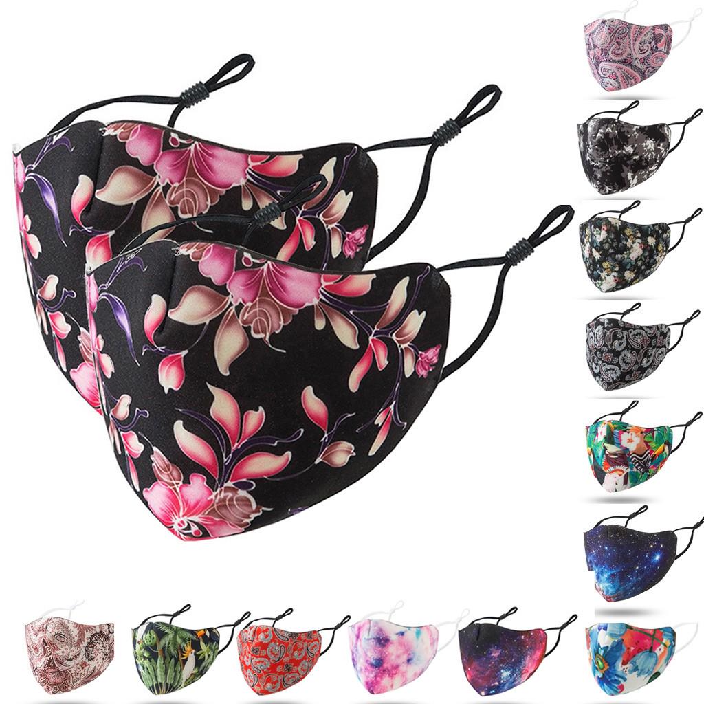 Cheap Katie 2PC Unisex Cute Printing Outdoor Mouth Mask Washable Reuse ...