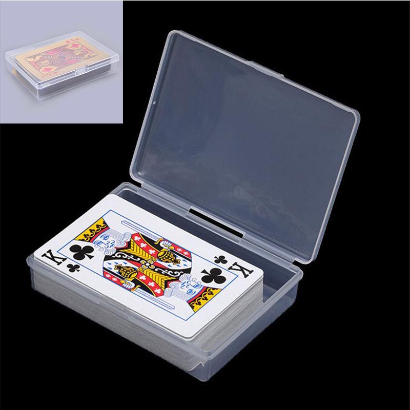 Buy 4pcs Packing Box PP Plastic Box Playing Cards Transparent 10x7cm ...