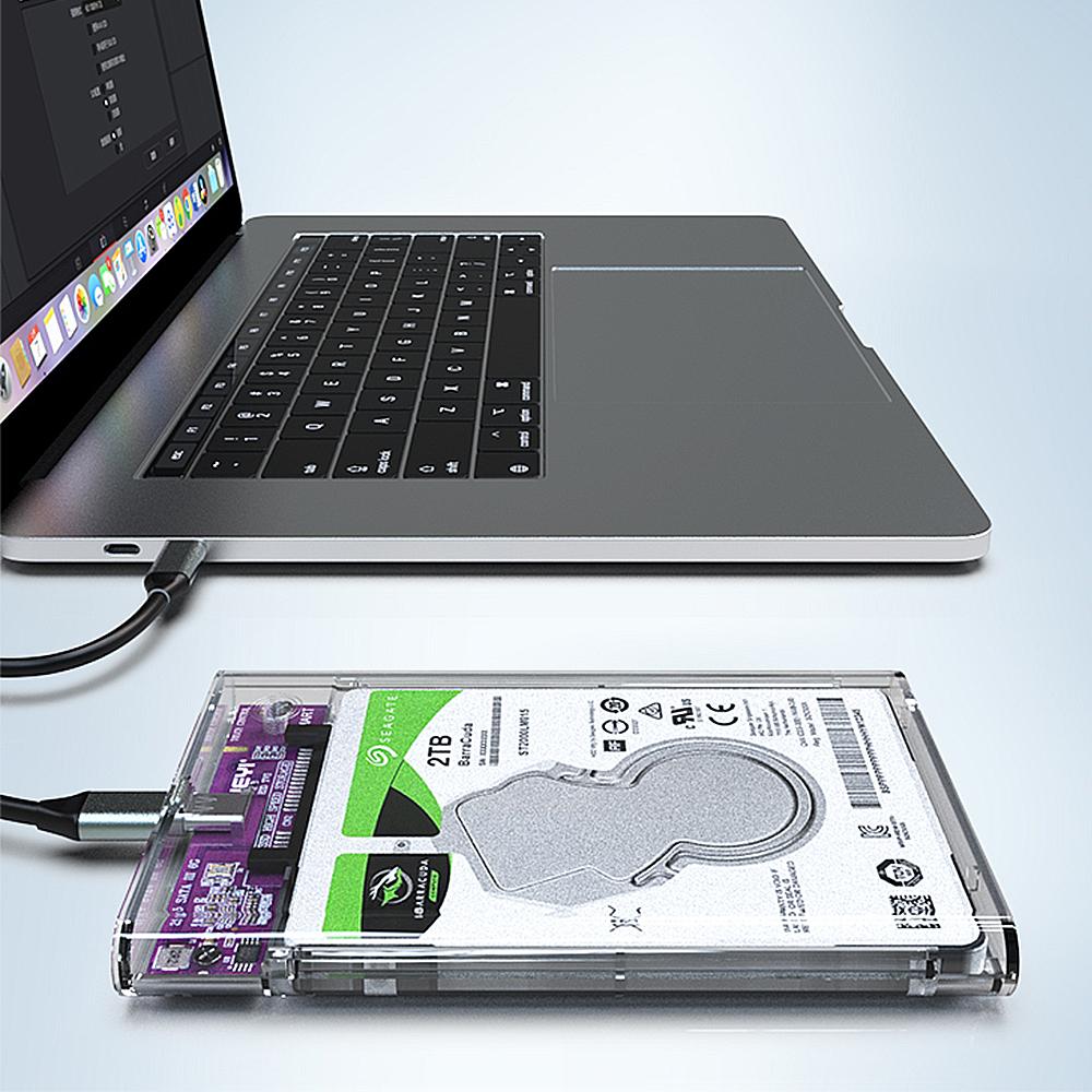 JEYI 2.5inch SATA Hard Drive Enclosure 6Gbps Transmission Speed 2T ...