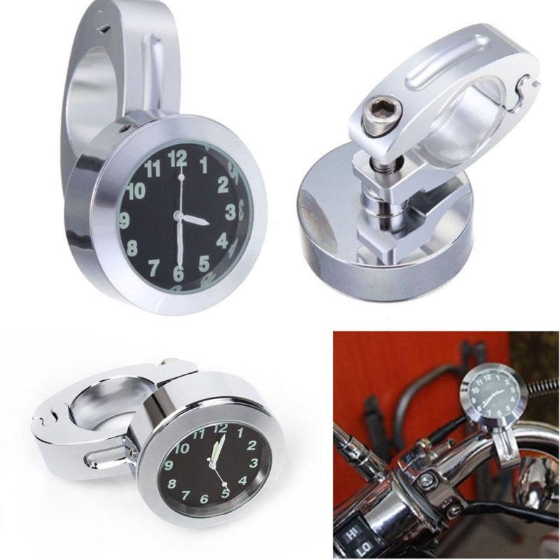 Buy Motorcycles Motor Bikes Handlebar Bars Mount Digital Dial Clock ...