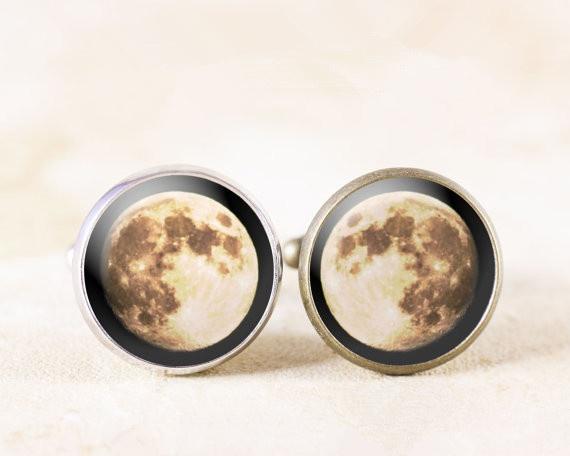 Buy Moon Cufflinks - Original Photography Cufflinks, Space Cufflinks ...