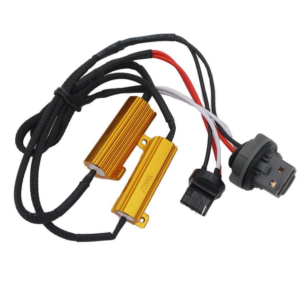 2pcs 7443-7444 Load Resistor Hyper Flash Canceller Switchback LED ...