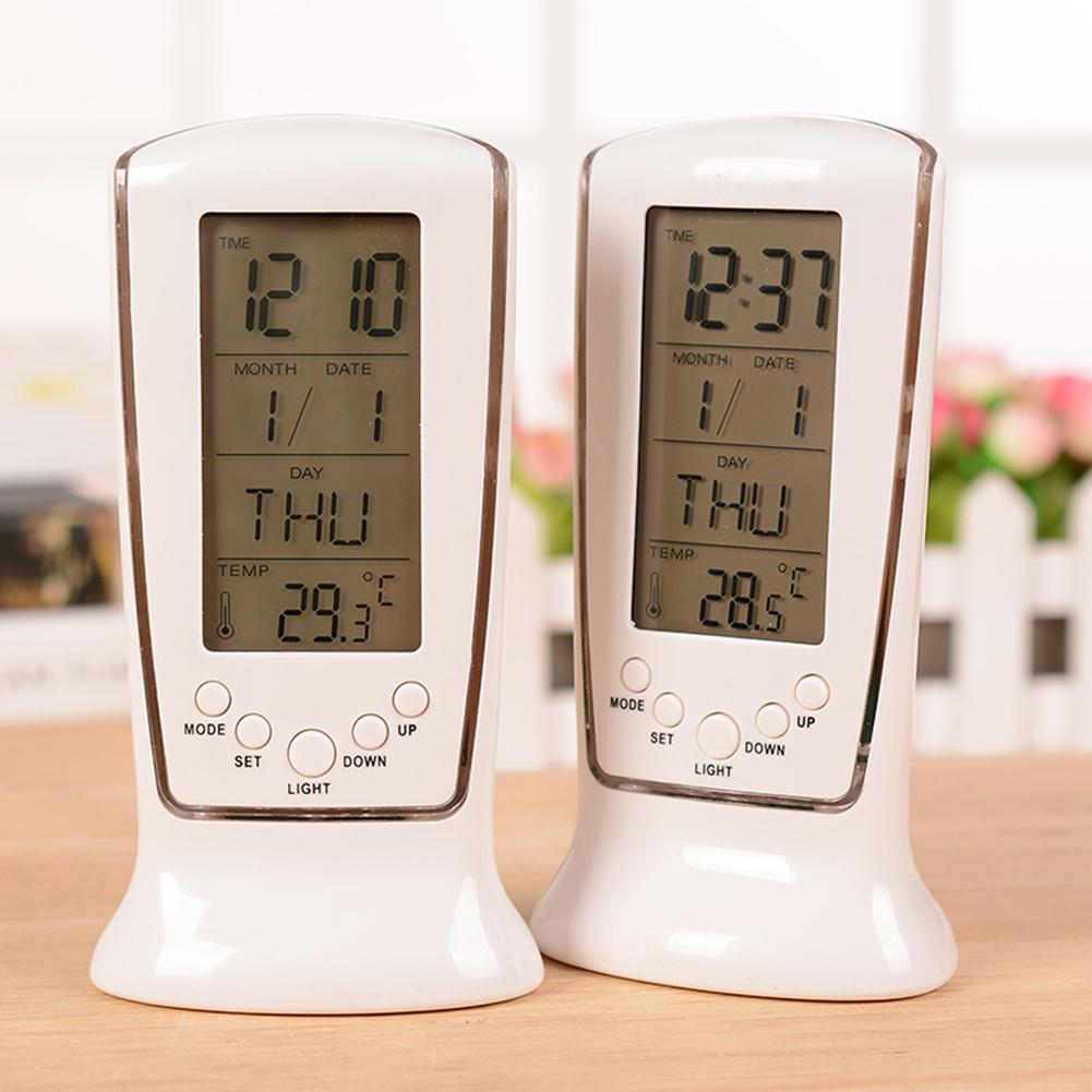 Buy Mini Digital Clock Backlight Calendar Thermometer Display LCD Alarm ...