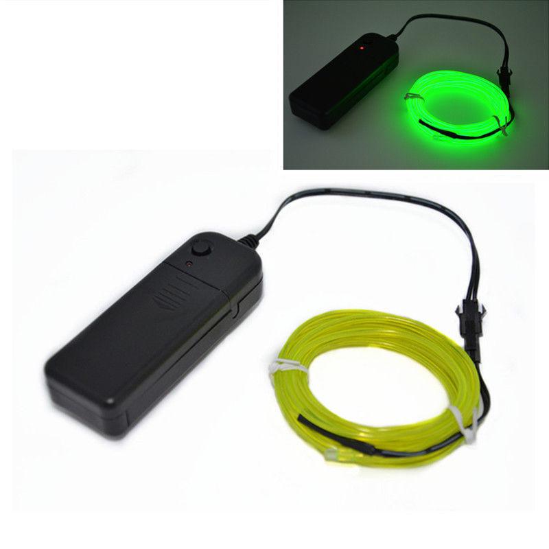 Buy El Wire with Controller Battery Operated Luminescent Neon Glow ...