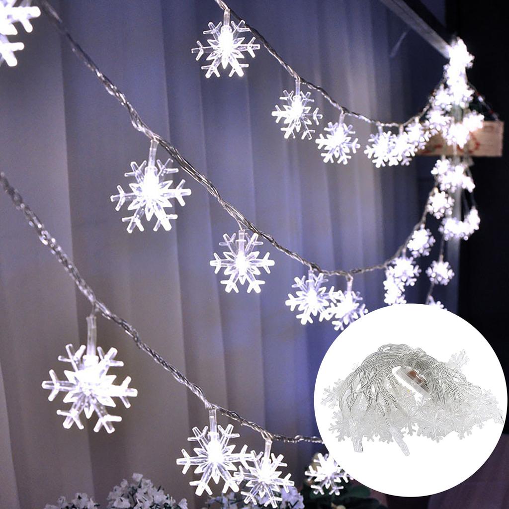 Satın alın 19.7FT/40LED Christmas Tree String Snowflake Lights ...