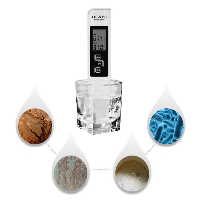 Cheap TDS EC Meter Temperature Digital LCD Water Testing Pen Water ...