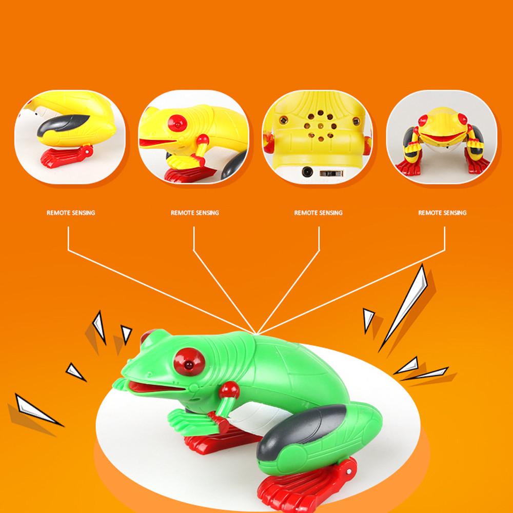 Buy Kids Holiday Gift Toy Prank Fake Frog Simulation Light-Sensor ...