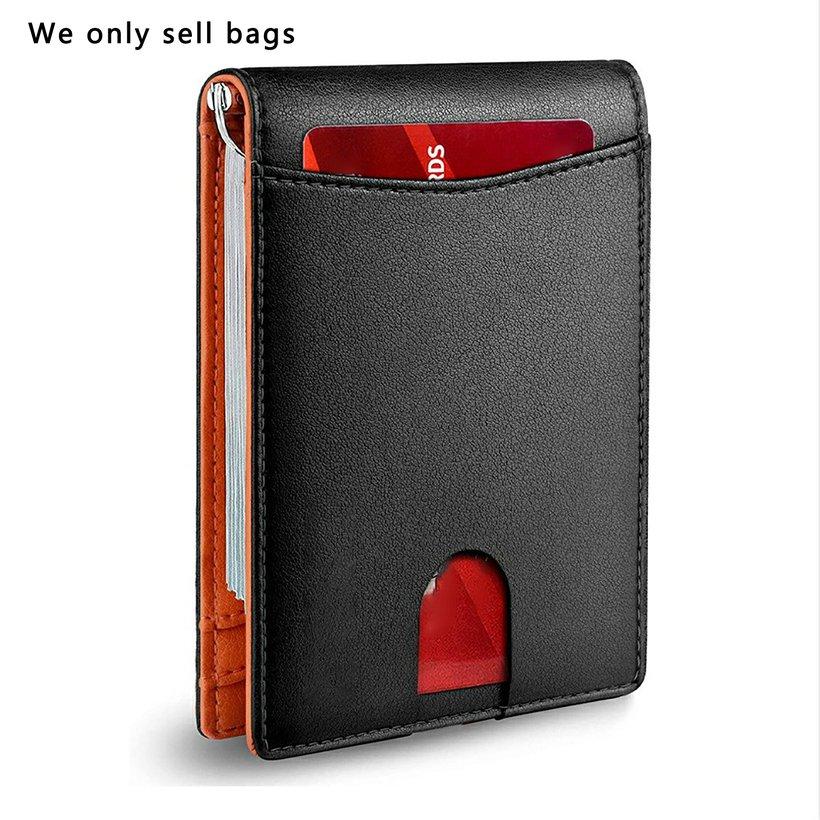 Buy Minimalist Slim Wallet For Men With Money Clip RFID Blocking Front ...