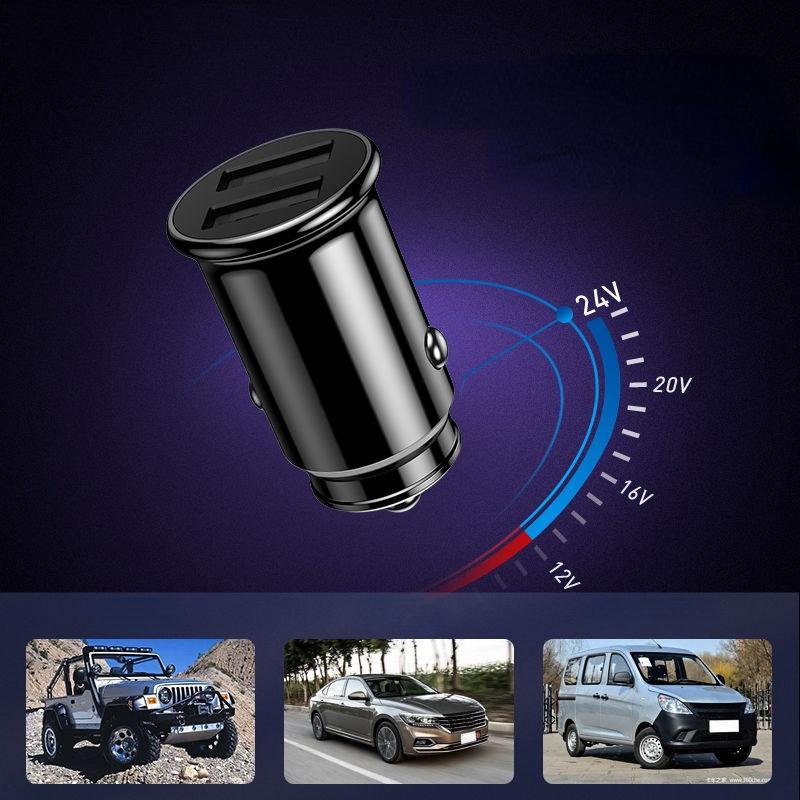 Buy 5A Fast Charger Mini USB Car Charger For Mobile Phone Tablet GPS ...