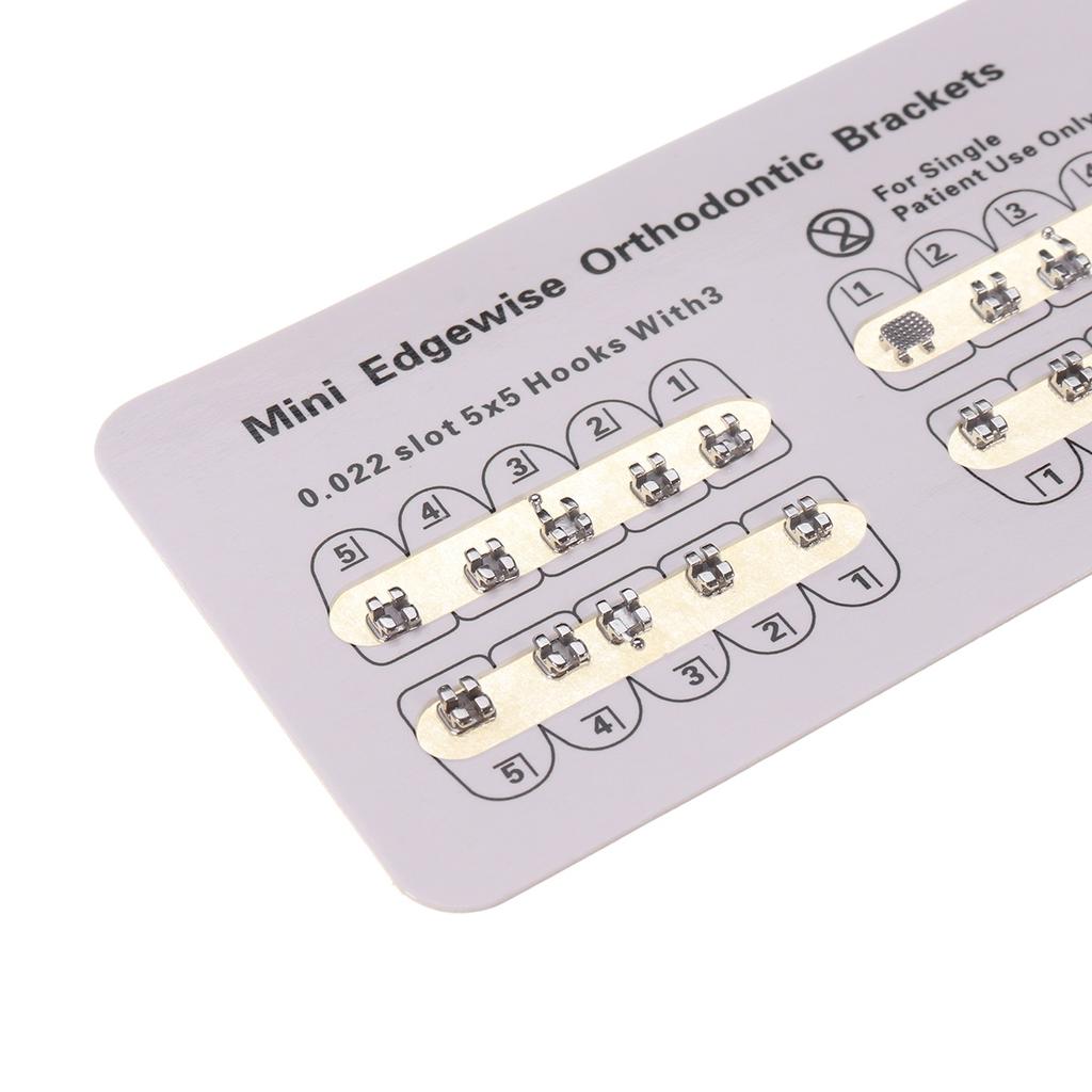 Buy 10 Packs Dental Orthodontic Edgewise Metal Brackets Mini Edgewise 0 ...