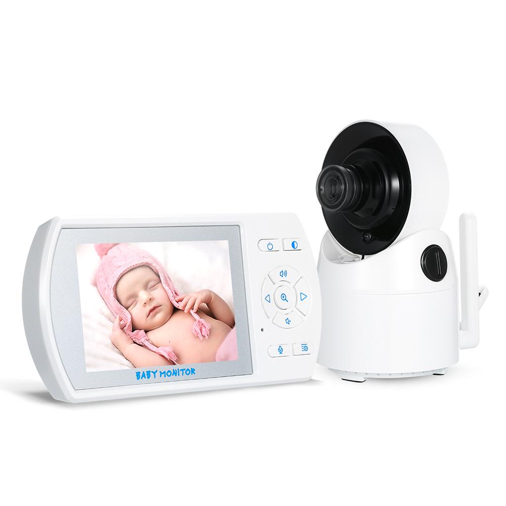 Buy Wireless Baby Monitor 35 LCD Screen 120 Wide Angle with 4 Lullabies ...