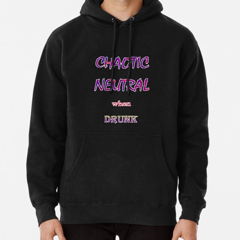 Buy Chaotic Neutral Print Hoodies Sweatshirt Men Casual Pullover ...