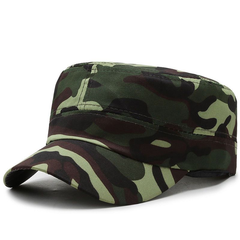 Cheap Camouflage Flat Top Hat Sun Hat Hiking Cap Neutral Windproof Cap ...