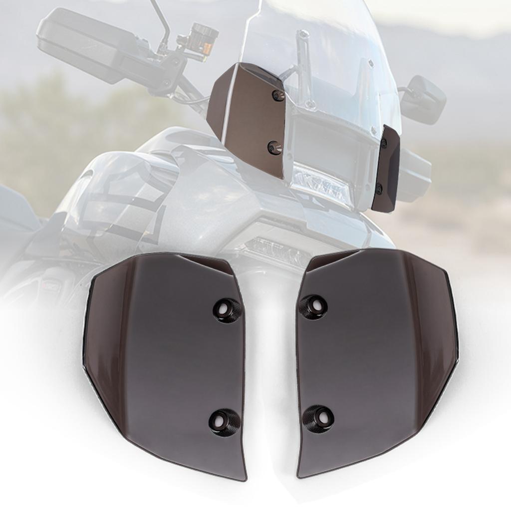 Satın alın 1Set Motorcycle Side Widened Windshield Deflector Wind ...