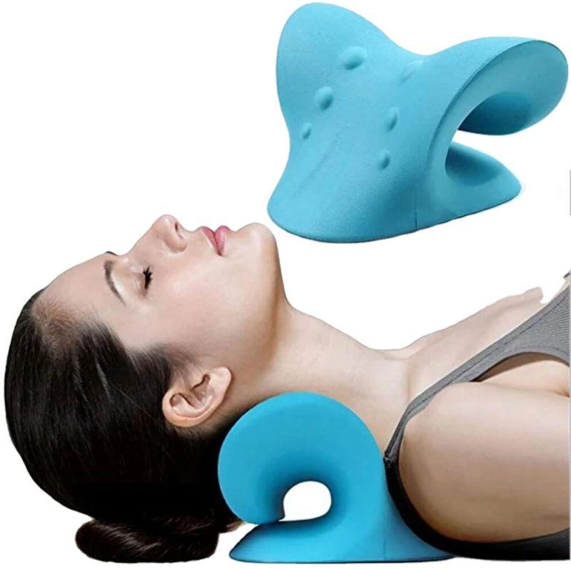 Buy Neck Stretcher PU Cervical Vertebra Massage Pillow Neck Shoulder ...