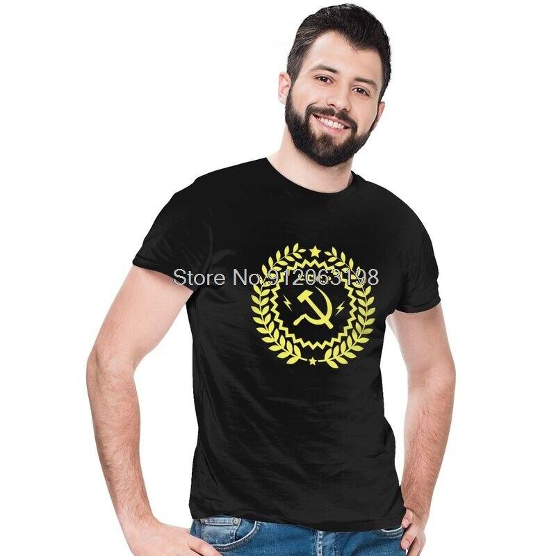 Buy Tvoe Soviet Union USSR Communist T Shirt Men Short Sleeve Cotton T ...
