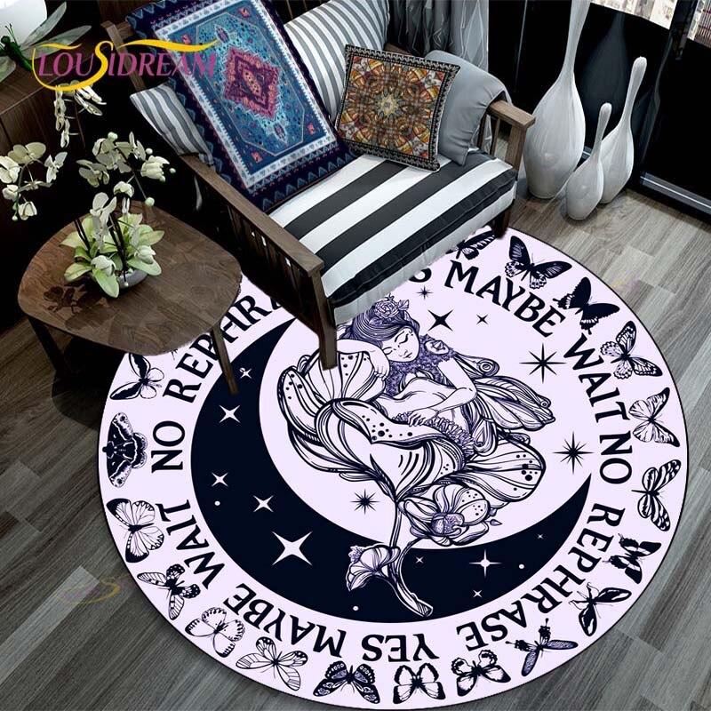 Cheap 3D Magical Game Ouija Board Round Rug Ouija Spirit Board Area Rug ...