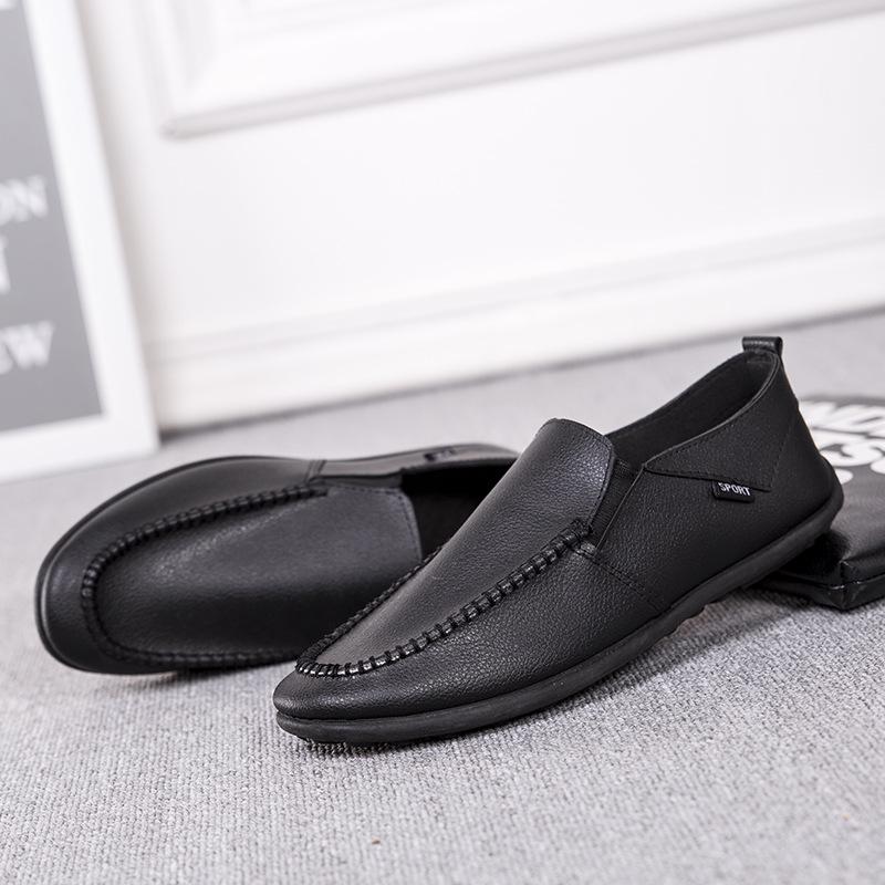 Buy Autumn Casual PU Leather Beans Shoes for Men Casual Shoes Fashion ...