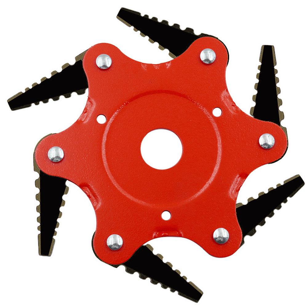 Buy 6 Teeth Brush Cutter Blade Metal Trimmer Head 65Mn Grass Trimmer ...