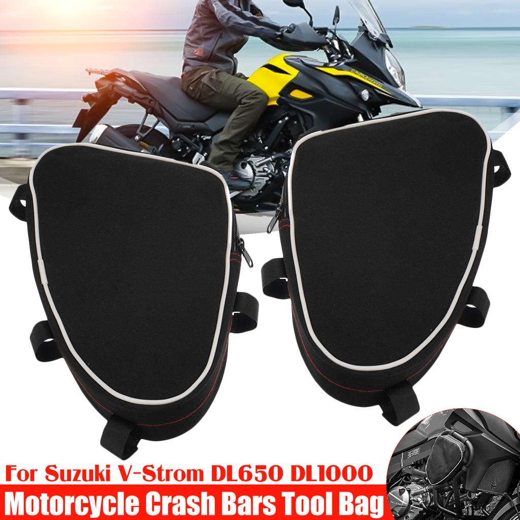 Buy For Suzuki V-Strom DL650 DL1000 Motorcycle Frame Crash Bar Tool Bag ...