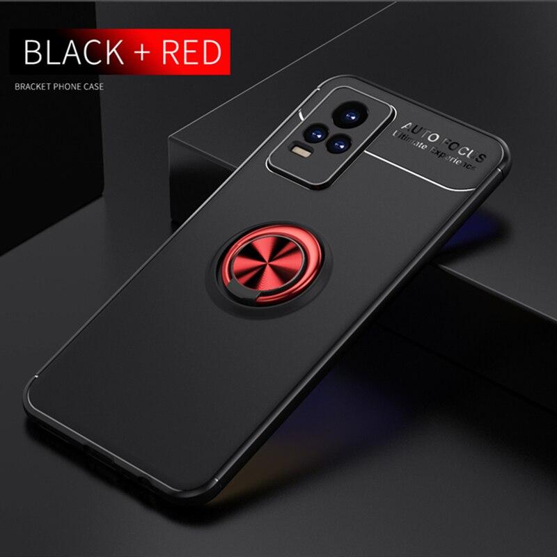 Buy For VIVO V21e V21 5G Case Silicone Soft TPU Ring Holder Back Cover ...