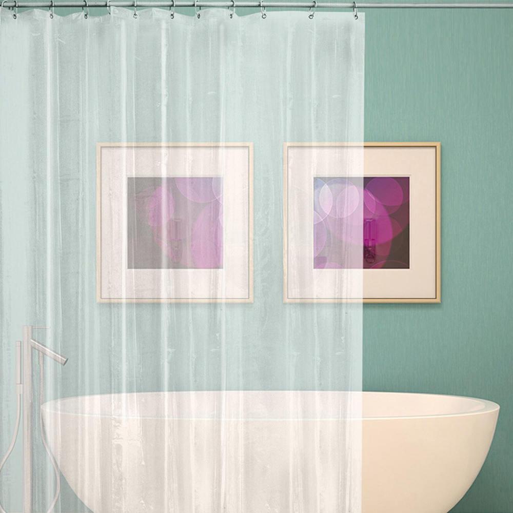 180*200cm Transparent Shower Curtain EVA Waterproof Bathroom Home Bath ...