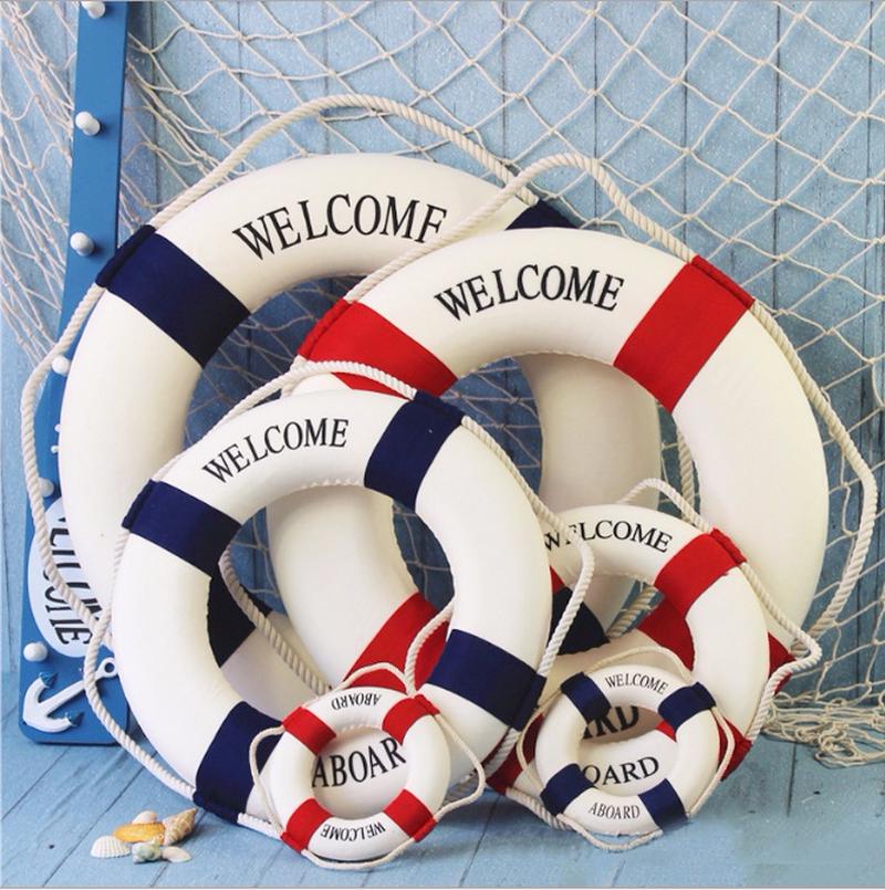 Buy Mediterranean Family Adorment Life Buoy Crafts Living Room ...