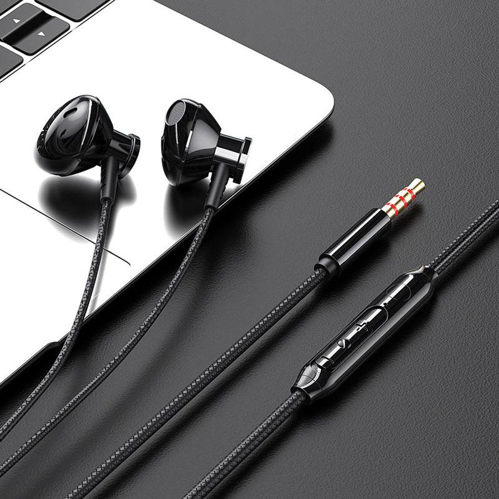 Buy Control With Microphone Hands-free Wired Headphones Stereo Earphone ...