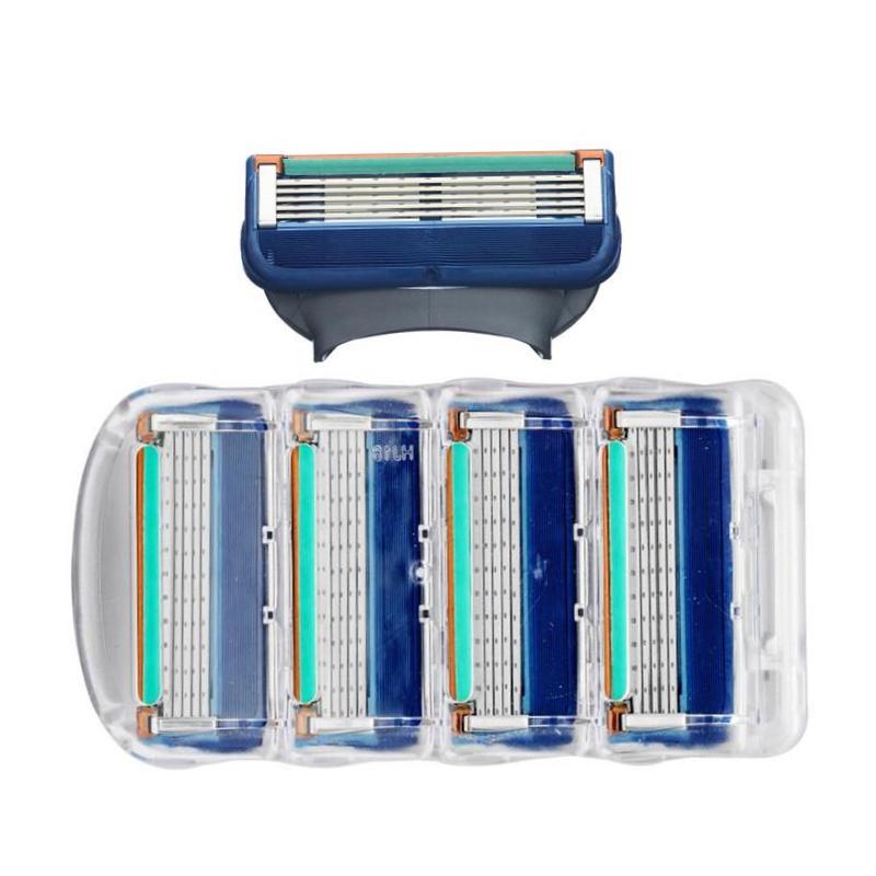 Buy Original Men 5 Layer Shaver Razor Blade Replacement Head Manual ...