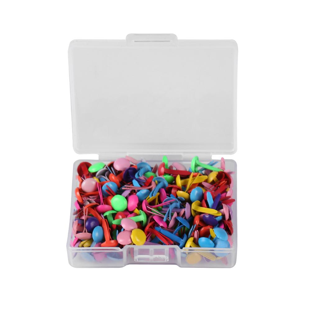 Buy 200pcs Scrapbook Fastener Brad Handcraft Embellishment Nail ...