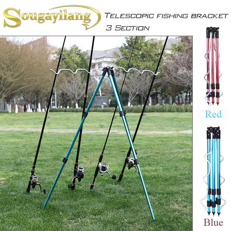 Portable Telescopic Adjustable Retractable Fishing Rods Rack 7 Rods ...