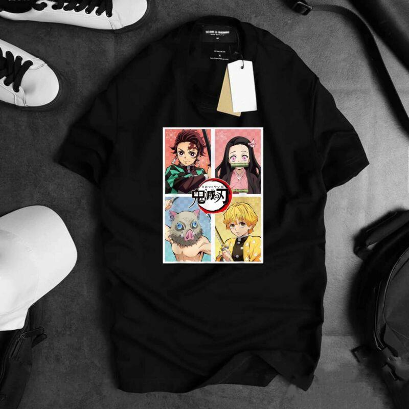 Demon Slayer Kimetsu No Yaiba Anime Manga Print Printed T-shirts ...