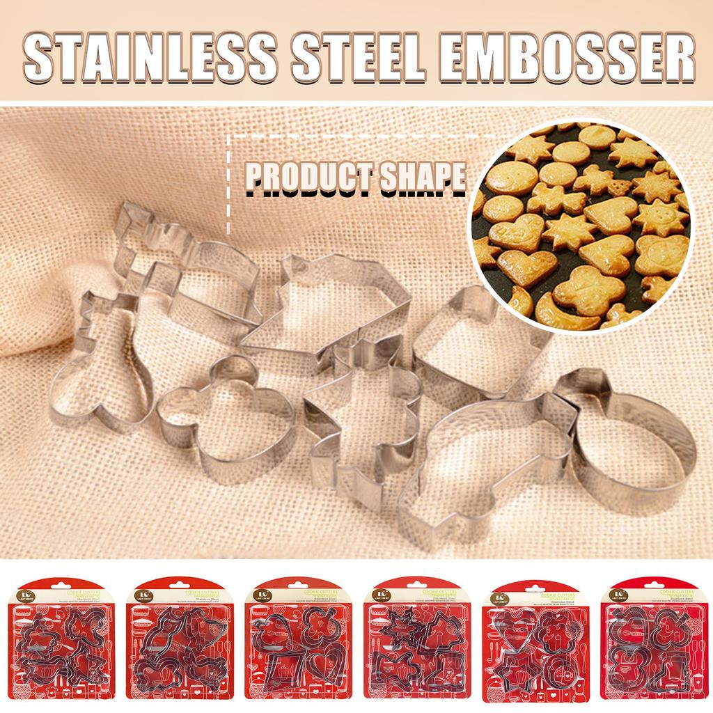 Buy Stainless Steel Cookie Cutter Set 12 Pieces Cookie Cutter Stainless ...