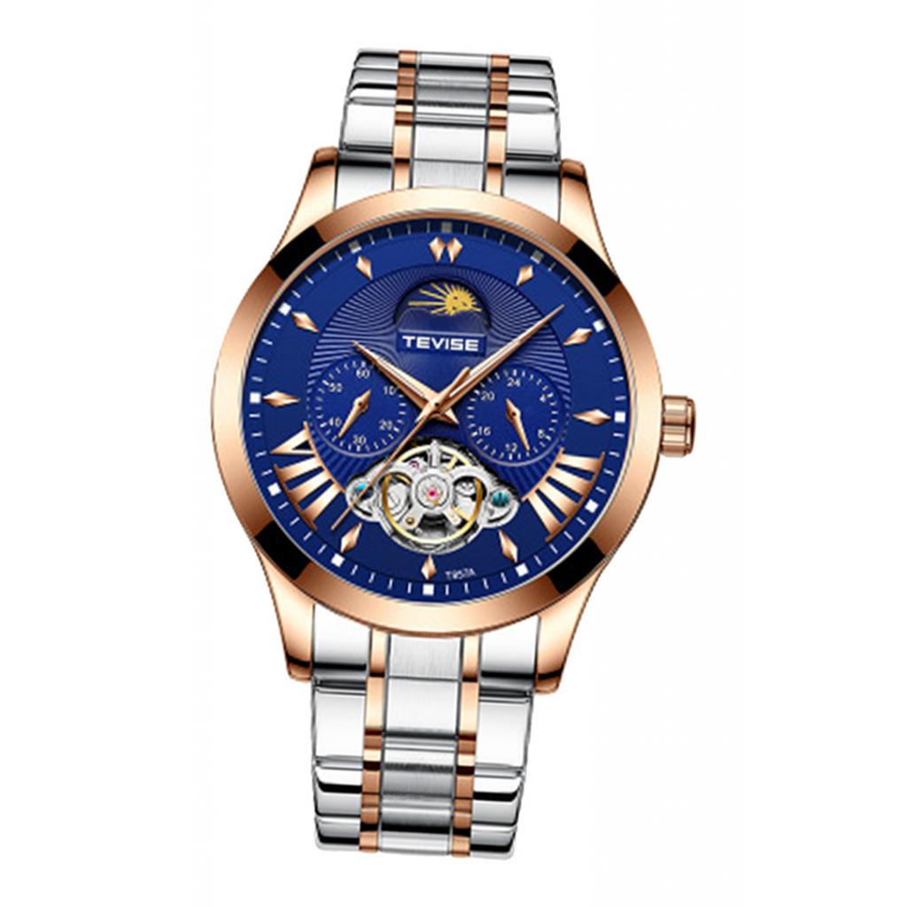 Buy Mens Fashion Stainless Steel Mechanical Wrist Watch Business White ...