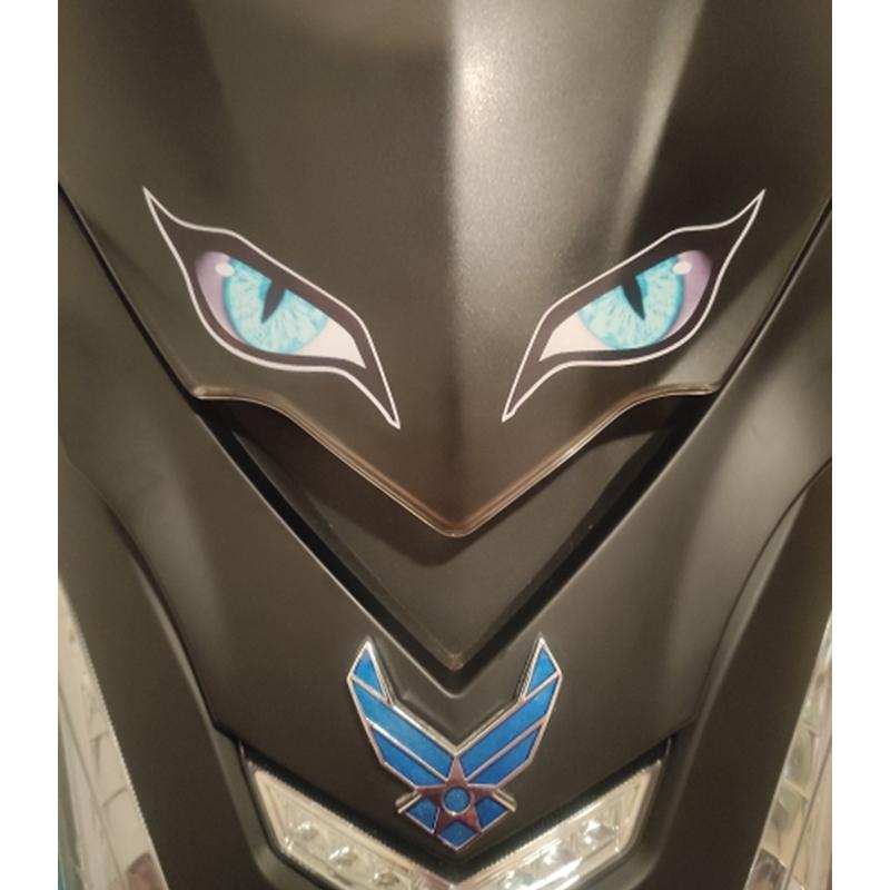 Cheap J105# 13cm x 9.5cm for Evil Yellow Eyes RV Motorcycle Car ...